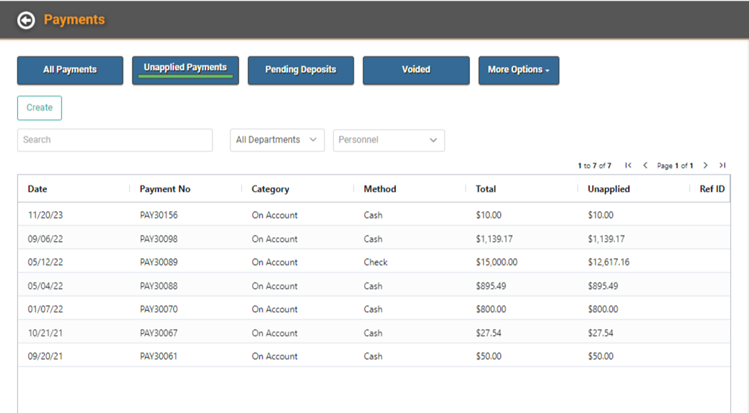 How to Access Unapplied Payments