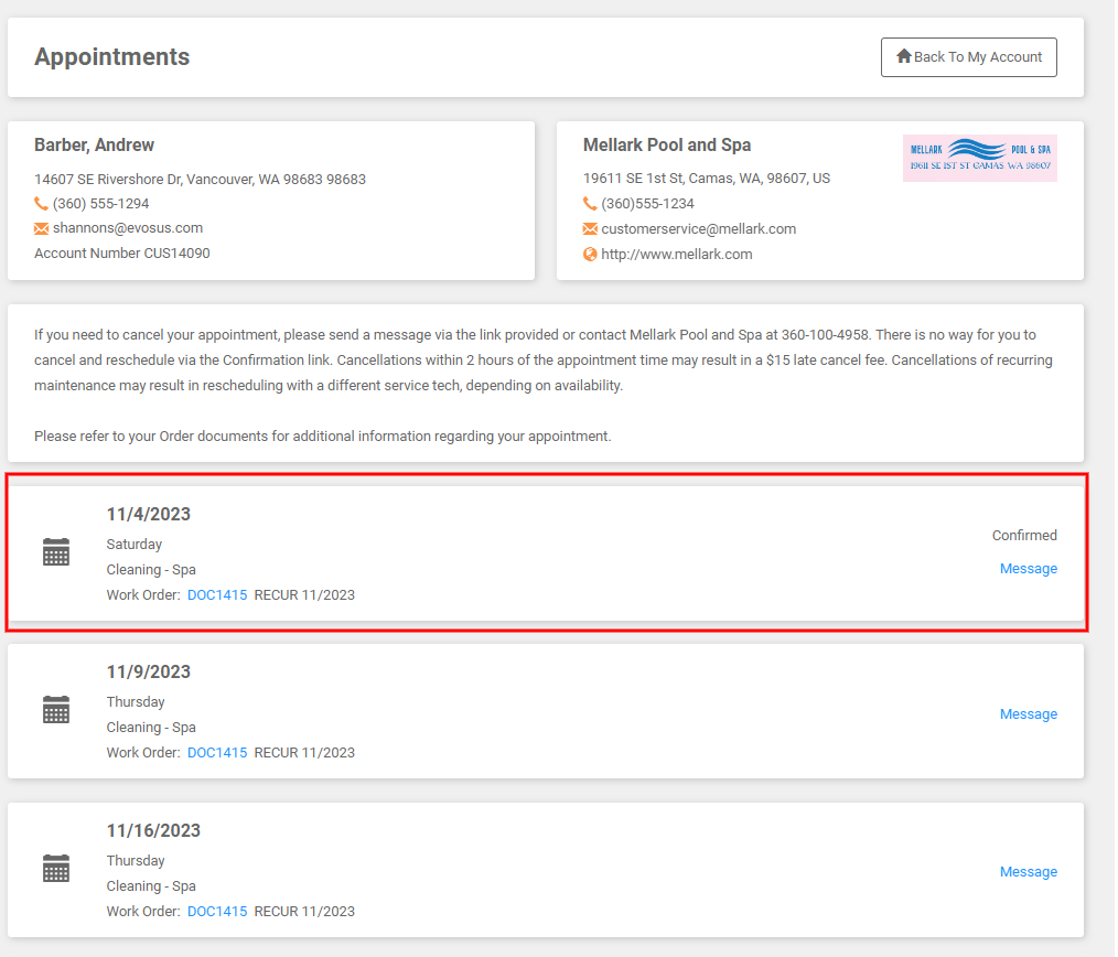 How to Create and Manage Schedule Confirmation Messaging